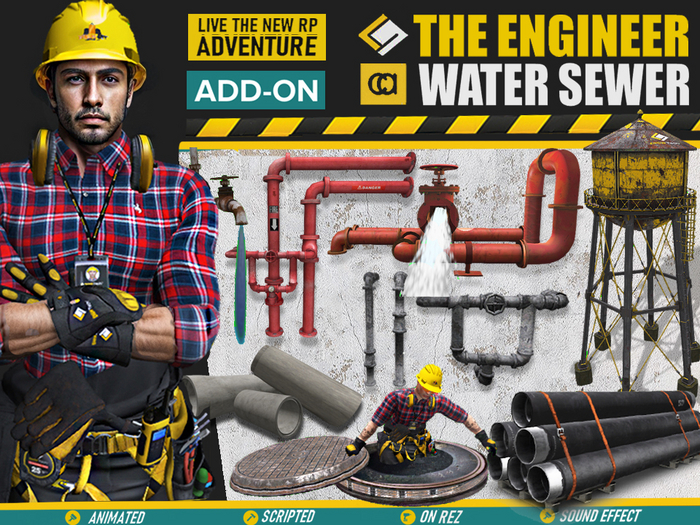 Second Life Marketplace - [CA] THE ENGINEER WATER SEWER